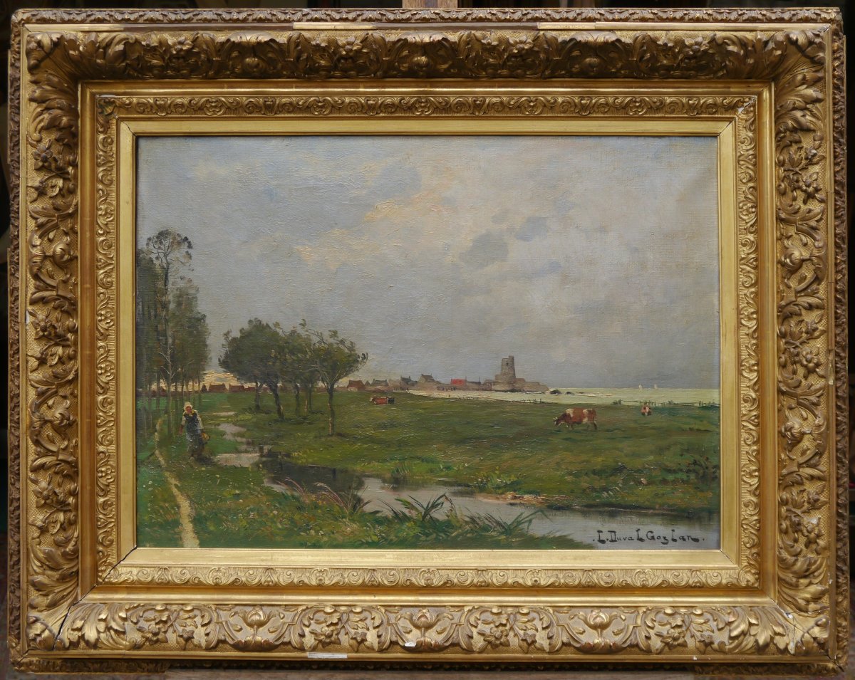 Proantic: Environs De Saint-vaast-la-hougue, Tour Vauban. Léon Duval-g