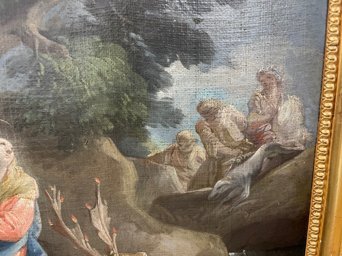 Proantic: Sainte Catherine De Suède. Ecole Espagnole Du XVIIIe Siècl