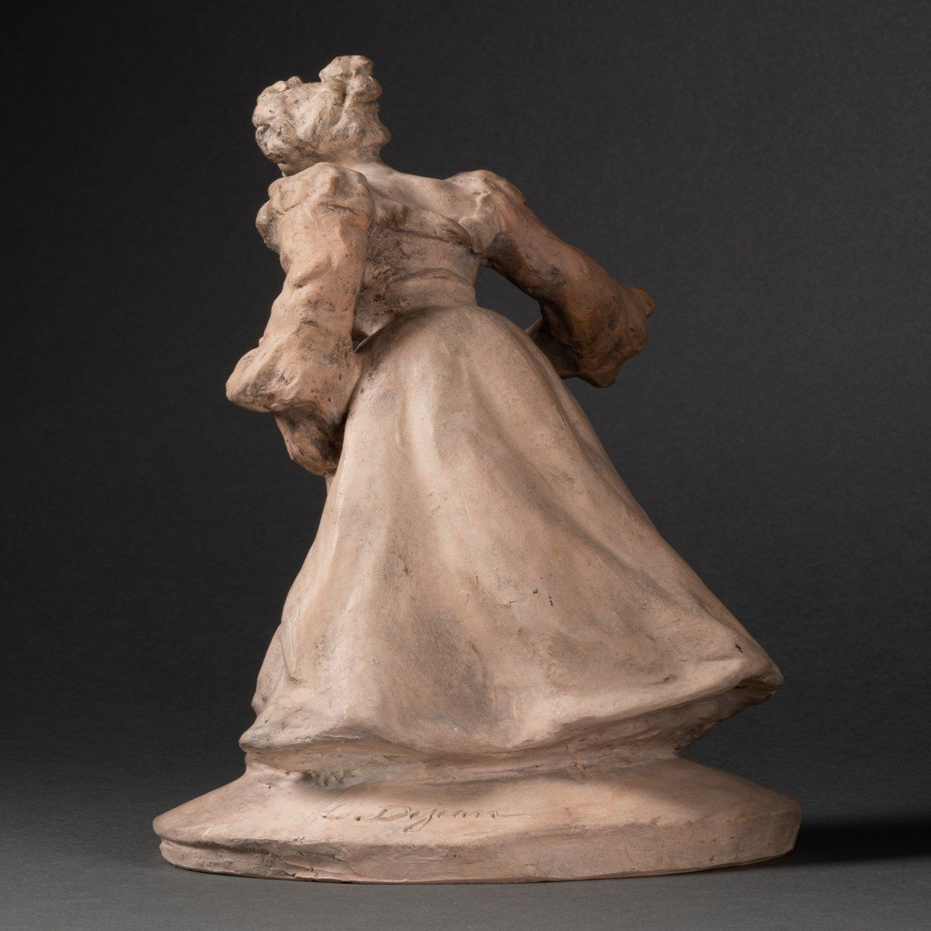 Proantic: Louis Dejean (1872-1953) 'elégante'- Epreuve En Terre Cuite