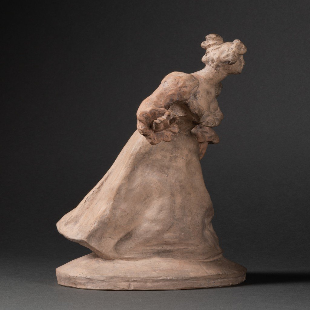 Proantic: Louis Dejean (1872-1953) 'elégante'- Epreuve En Terre Cuite