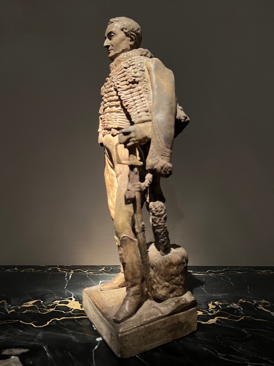 Proantic: Victor Vilain, Full Length Portrait Of Darcel In Gunner's Un