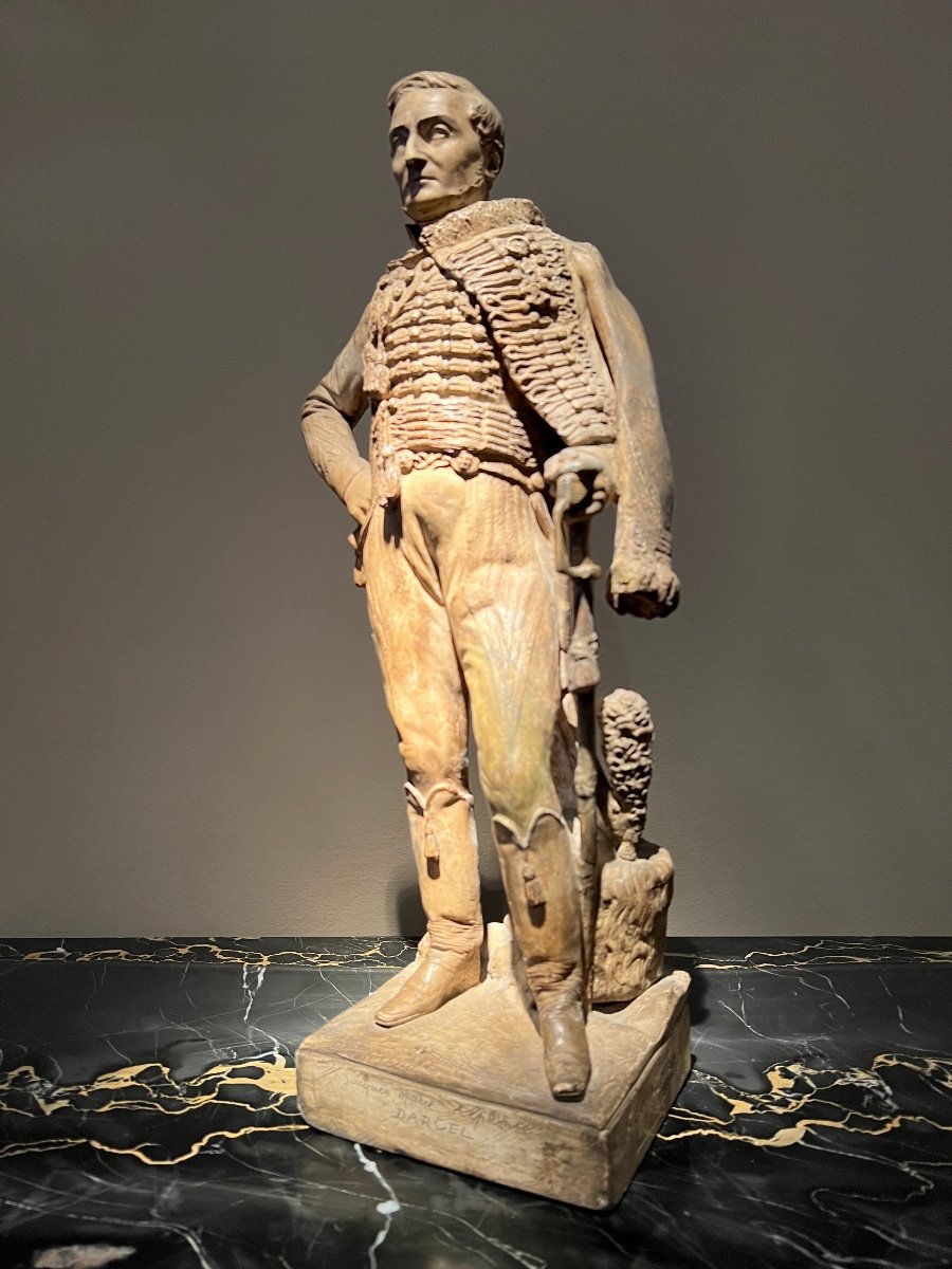 Proantic: Victor Vilain, Full Length Portrait Of Darcel In Gunner's Un