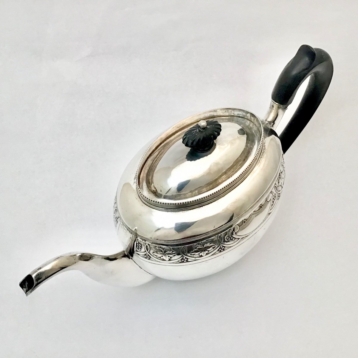Proantic: Empire Teapot, Copenhagen 1817, Sterling Silver