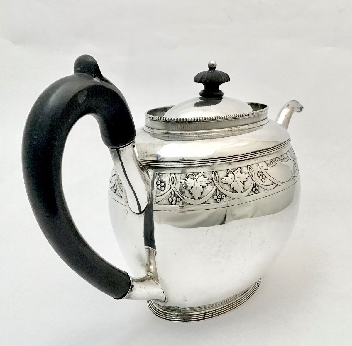 Proantic: Empire Teapot, Copenhagen 1817, Sterling Silver