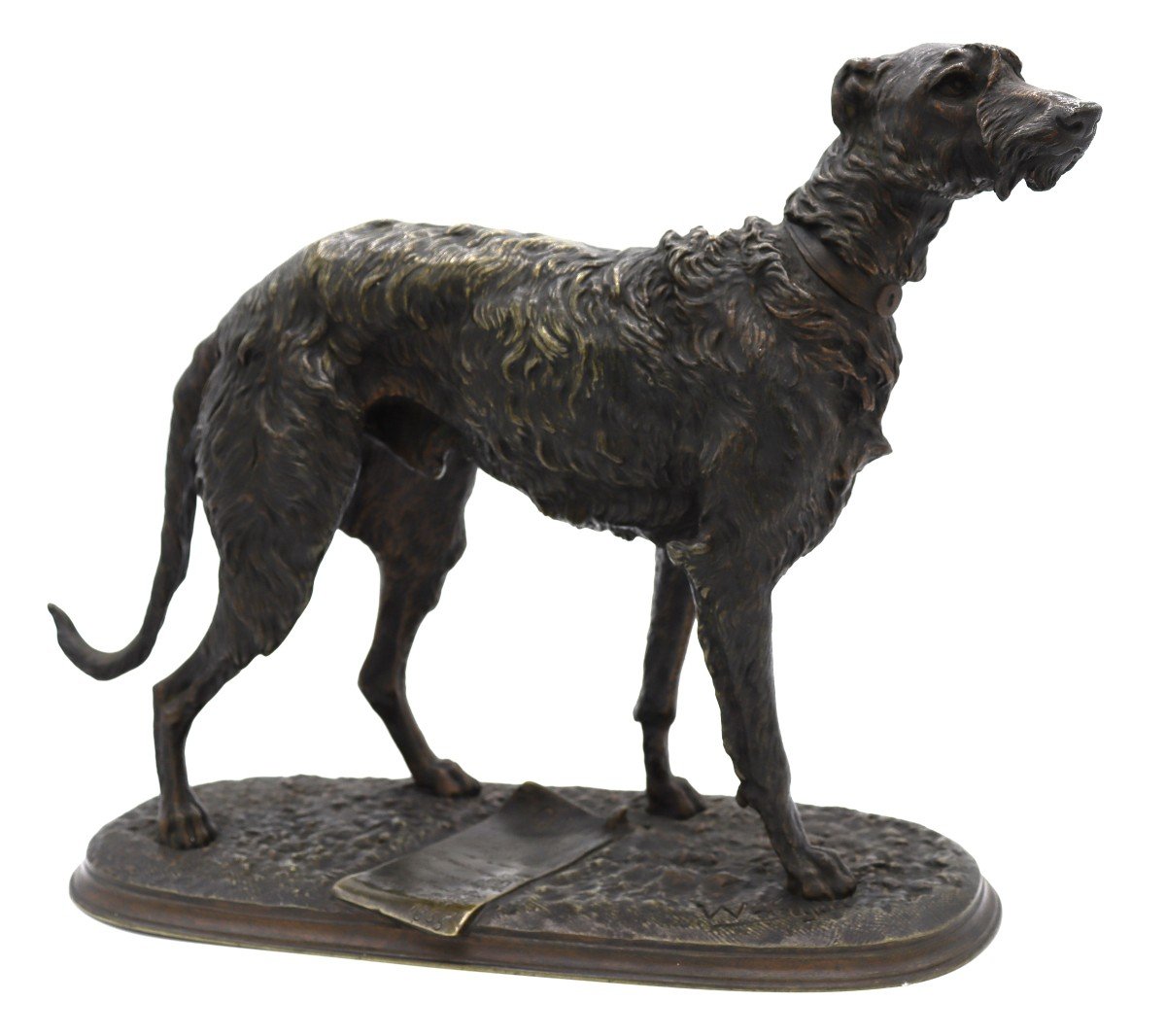 19th Century Bronze Irish Wolfhound By Arthur Waagen (1833-1898)