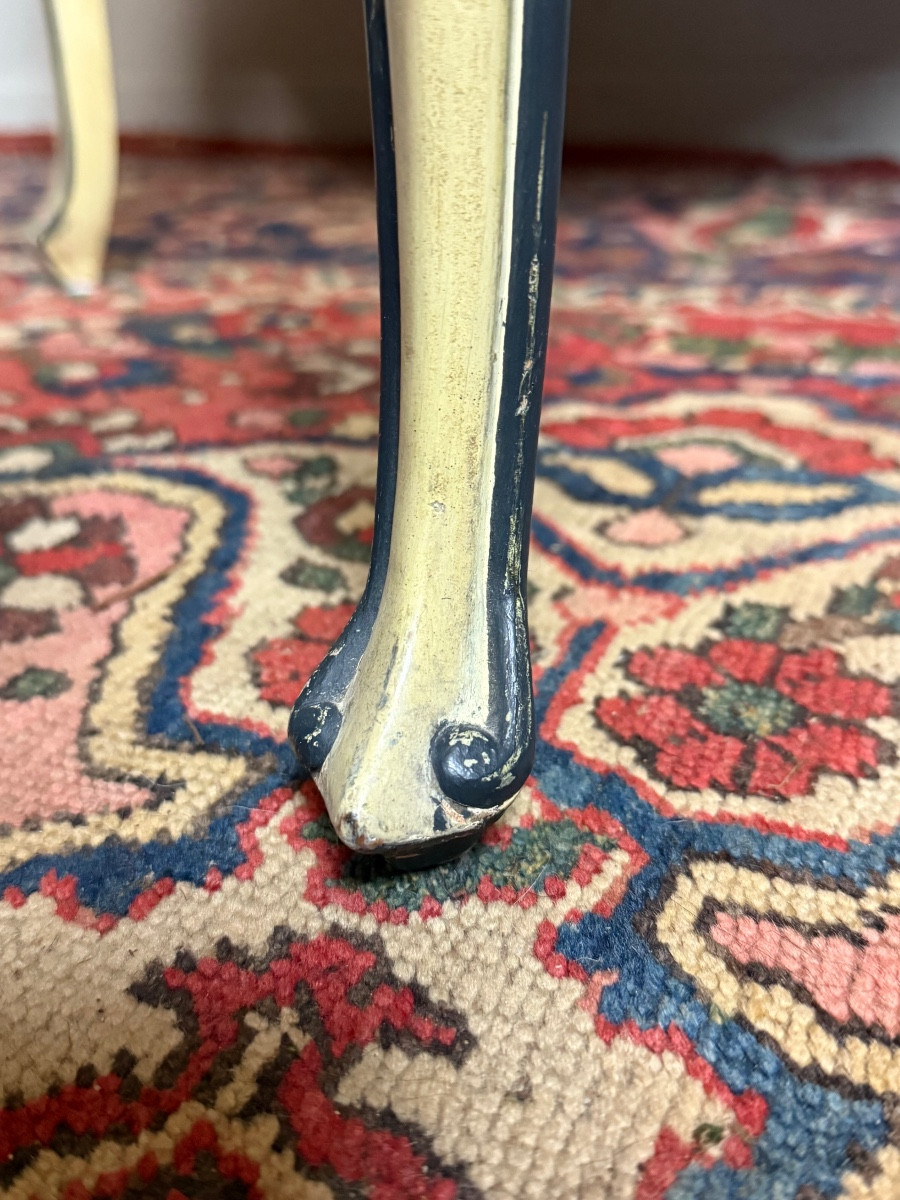 Proantic: Cabaret-style Table In Painted Wood.