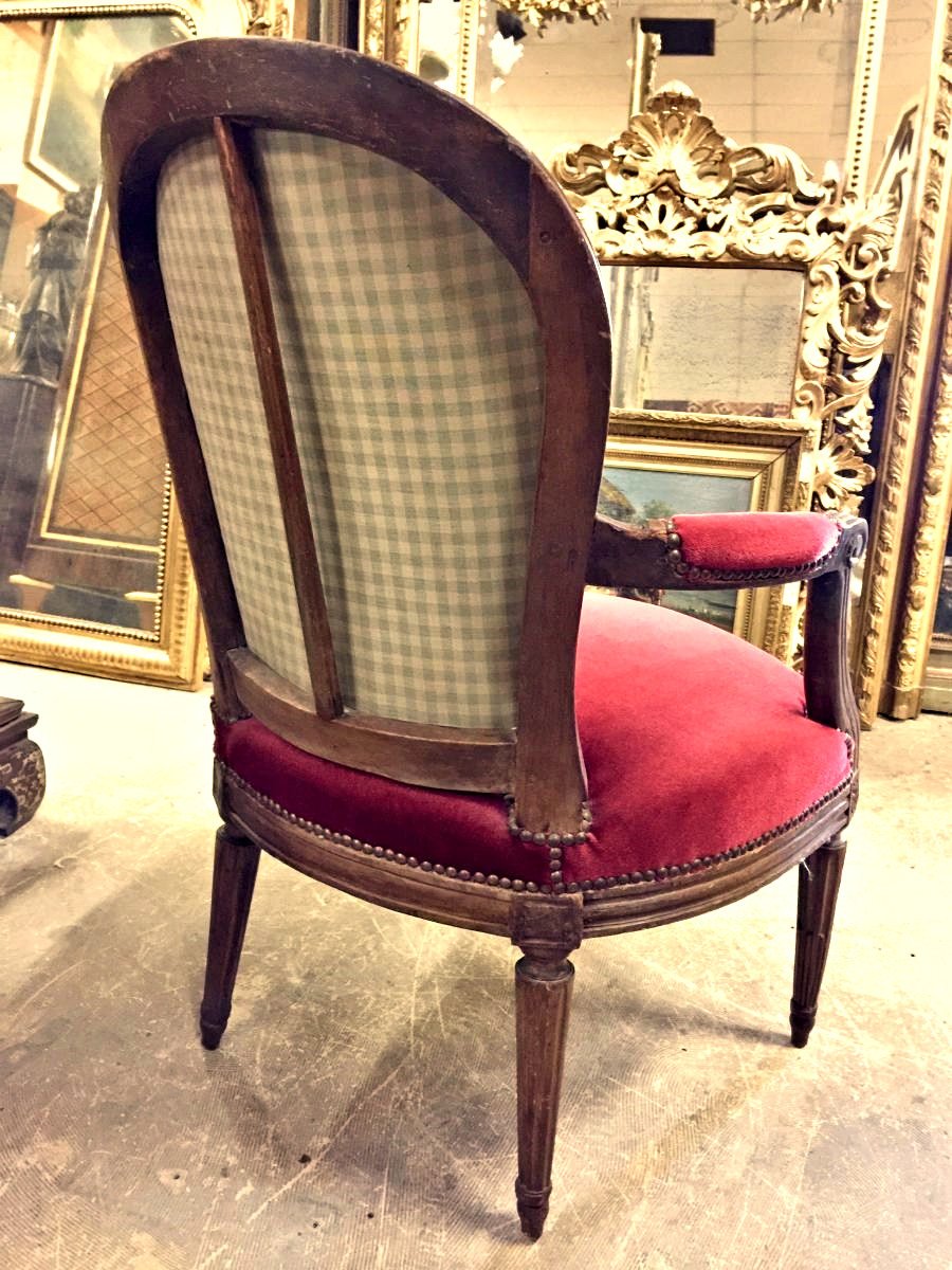 Proantic: Fauteuil Louis XVI C. 1775. Estampillee Martin Nicolas De