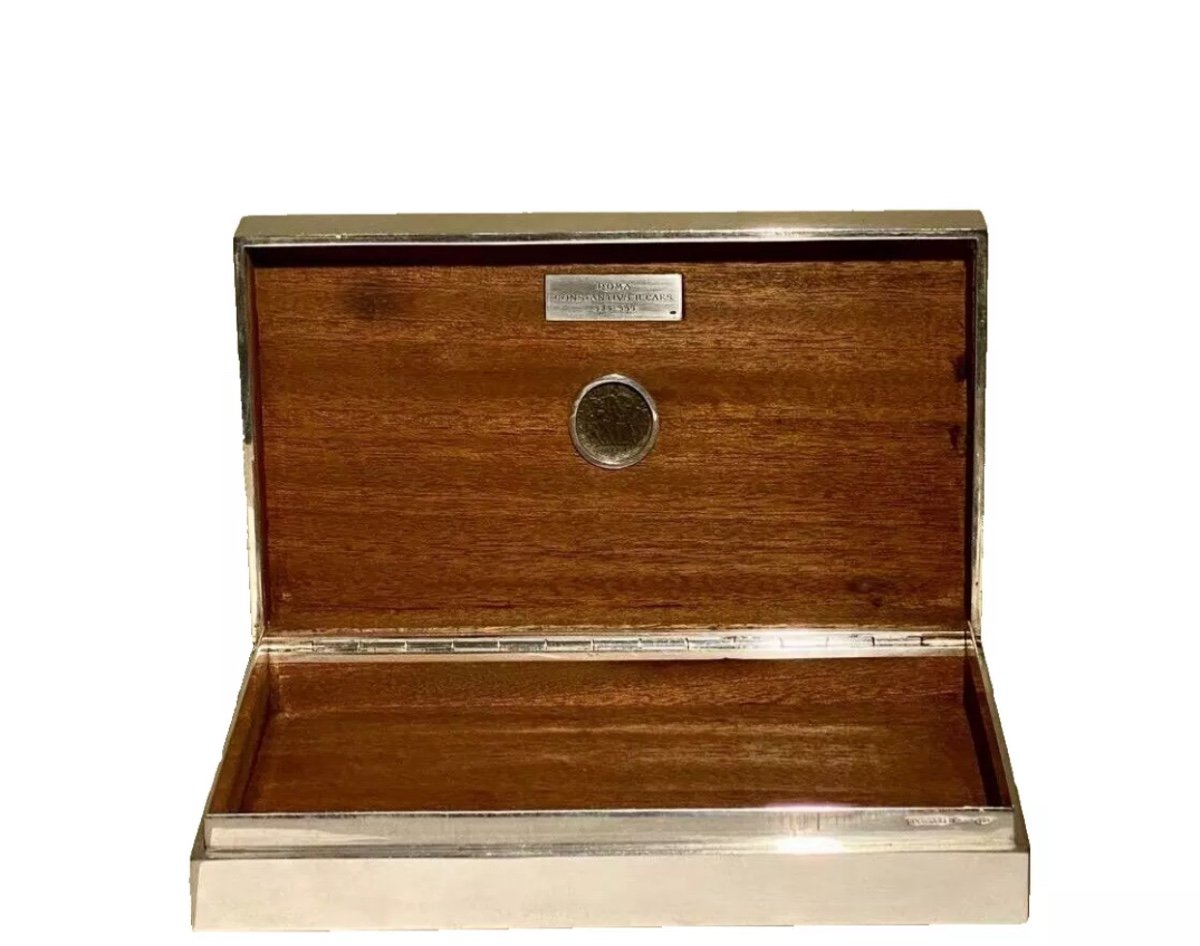 Proantic: A Rare Bulgari Bvlgari Sterling Silver Monete Cigar - Cigare