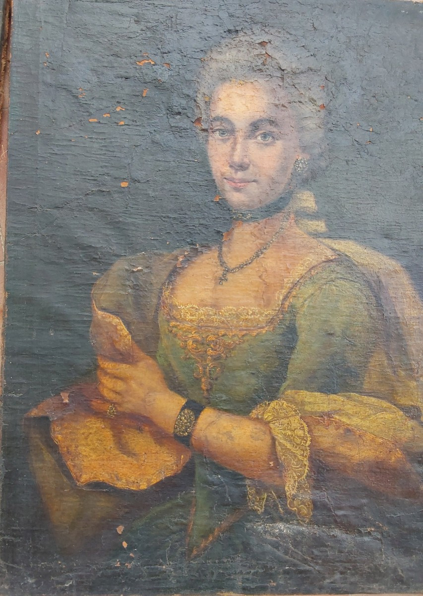 Proantic: Pair Of 18th Century Portraits To Be Restored