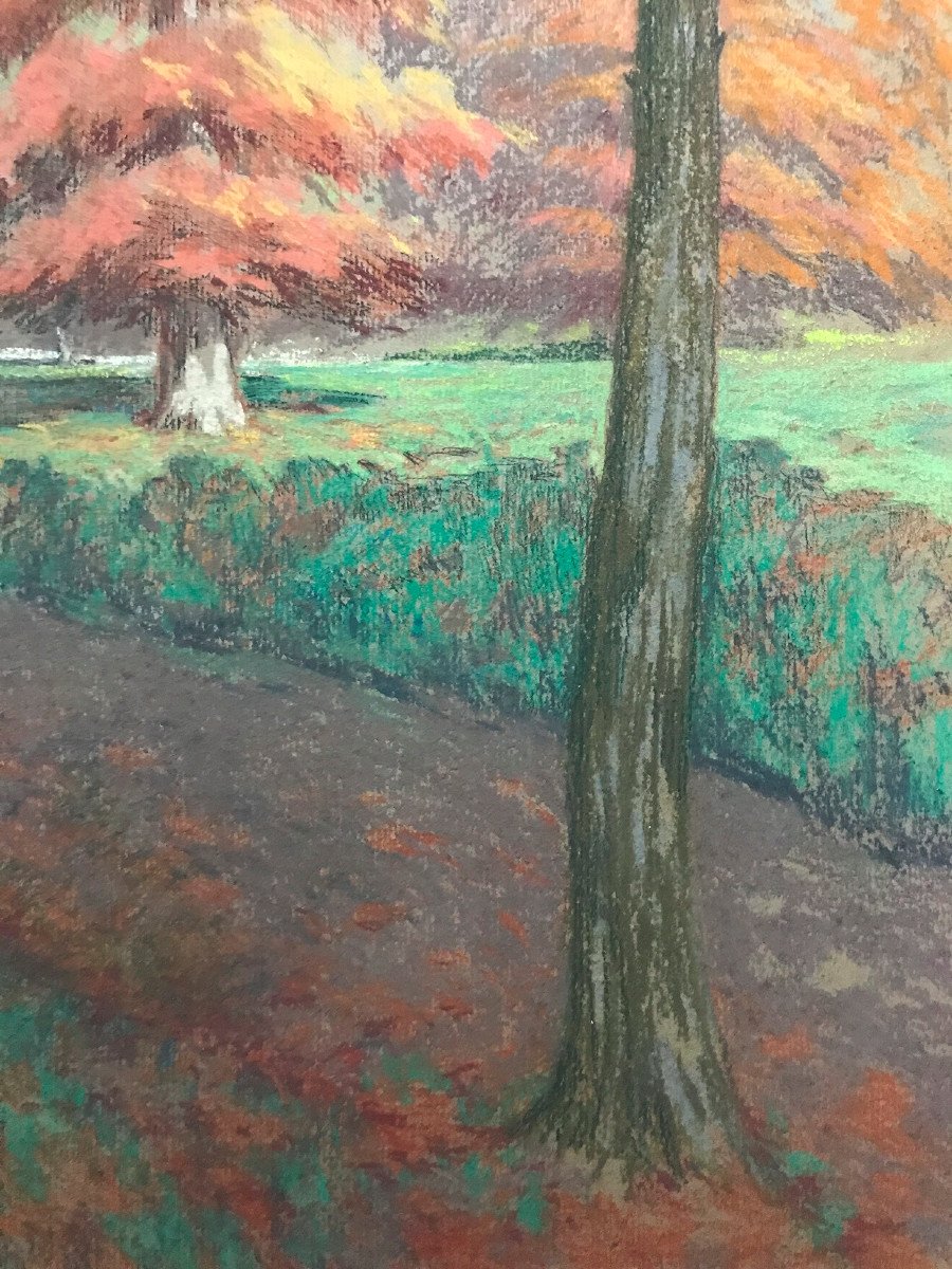 Proantic: Raymond Martinez: A Wooded Path, Pastel, Drawing