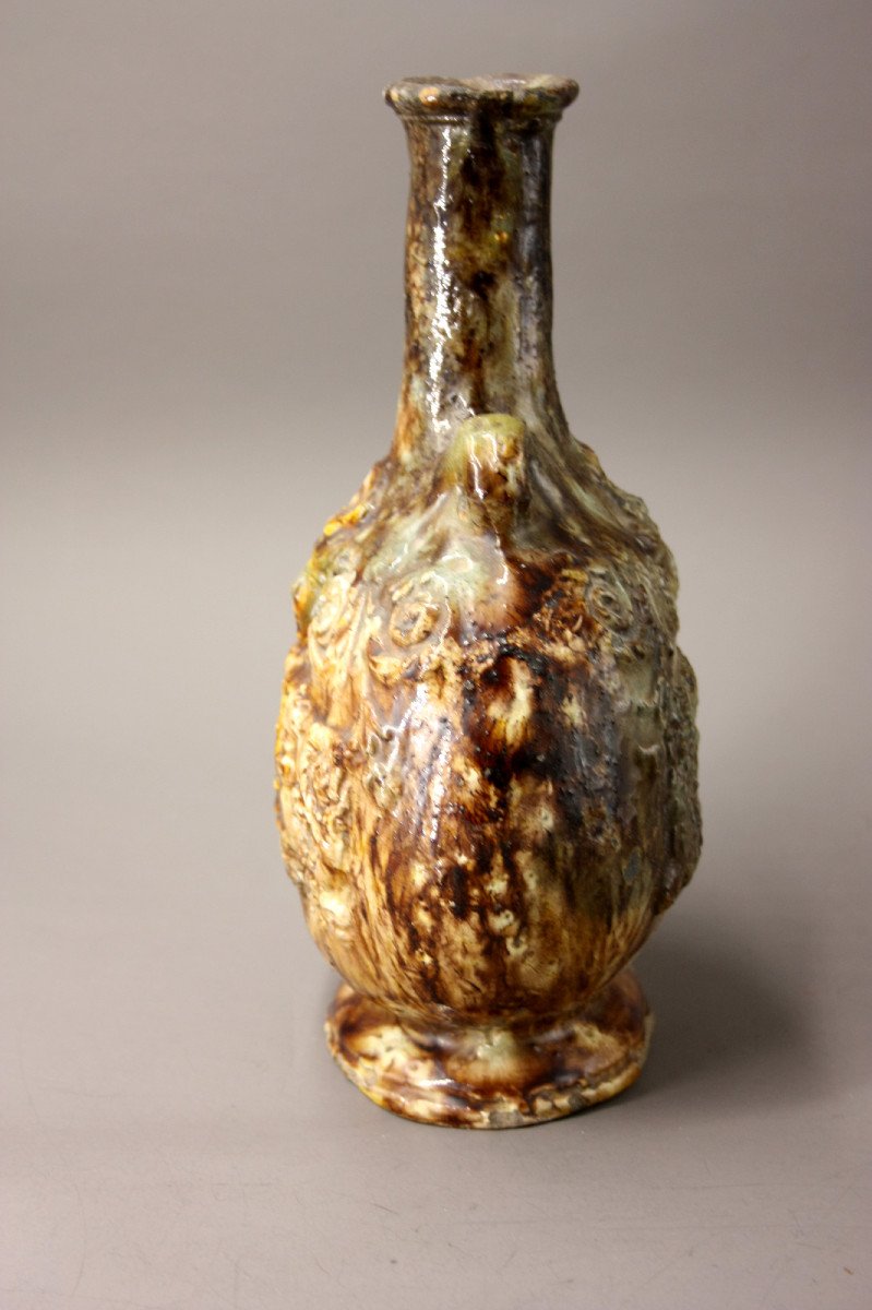 Proantic: Renaissance Glazed Earth Bottle. Avon. Late 16th / Early 17t