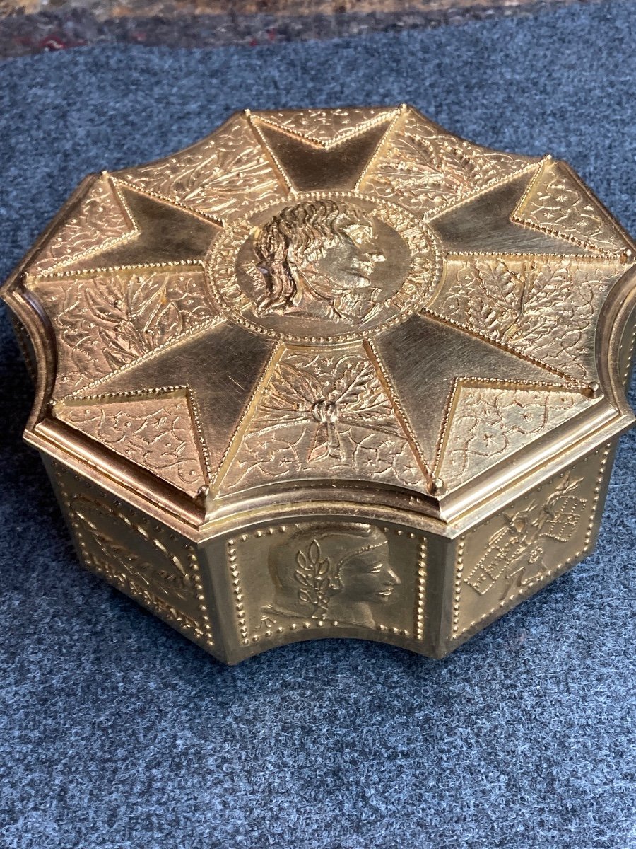 Proantic: Coffret En Bronze Doré Monnaie De Paris Albert De Jaeger