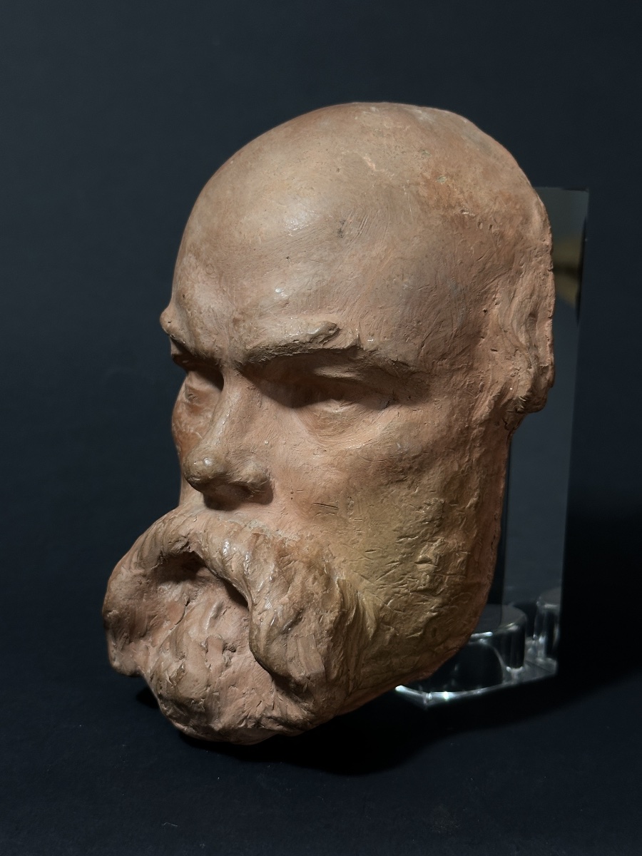 Proantic: Pierre Curillon, Signed Terracotta Portrait Sculpture Of The