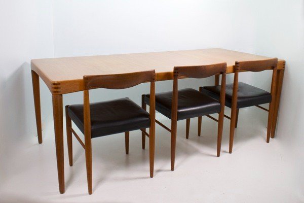 Proantic: Scandinavian Extendable Dining Room, Teak-rosewood By Hw Kle