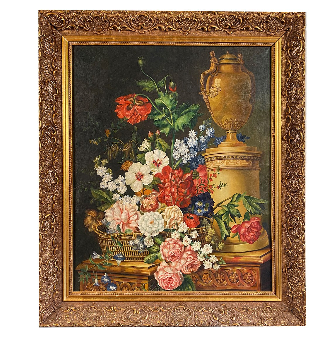 Proantic: Nature morte aux fleurs à la manière de Gérard van Spaendonc