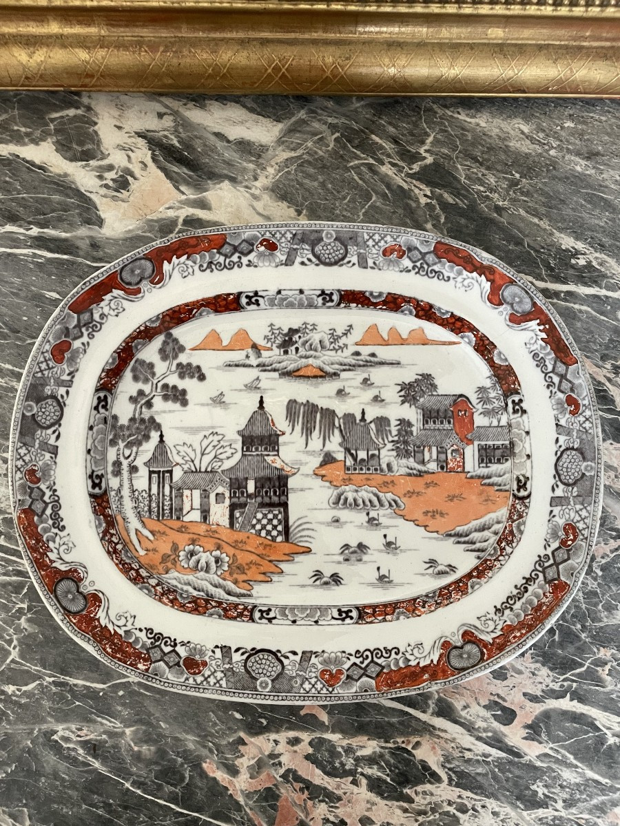 Proantic: Ashworth Mason English Serving Dish Circa 1850