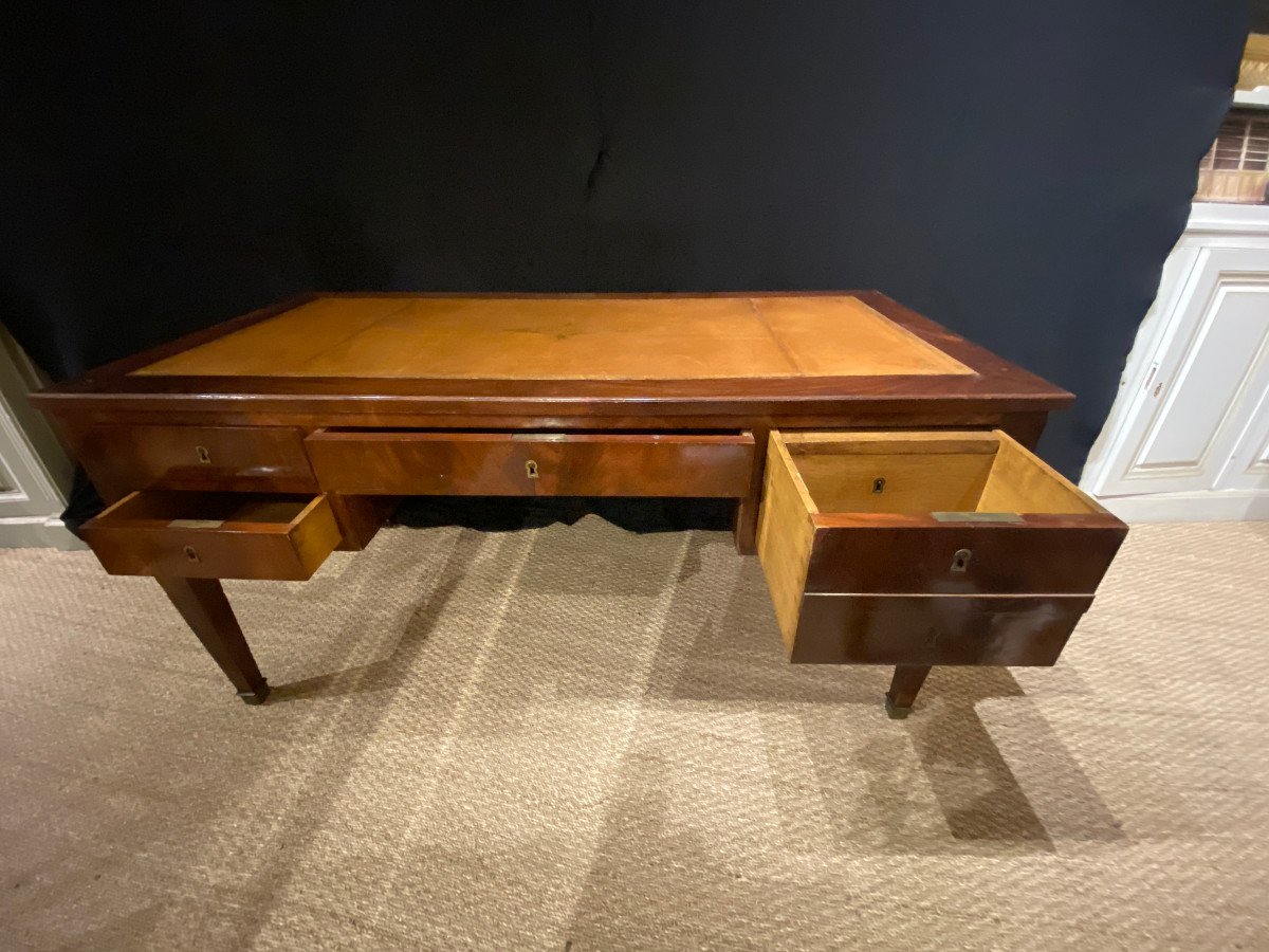 Directoire Period Mahogany Double-sided Flat Desk