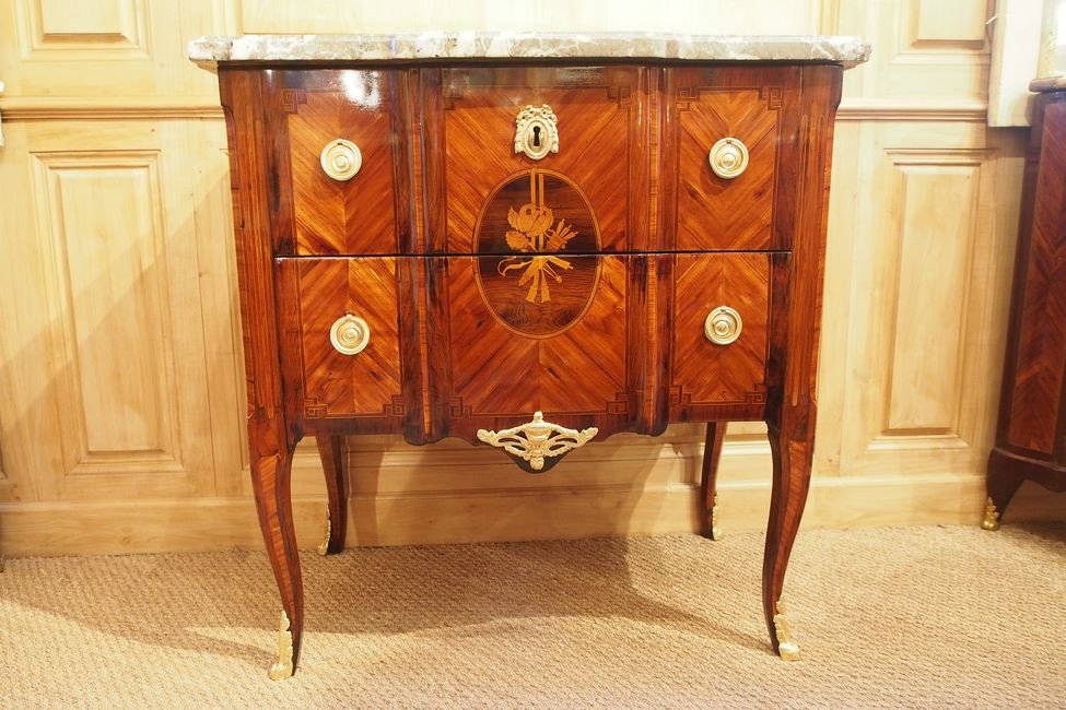 Proantic: Commode Transition des époques Louis XV – Louis XVI