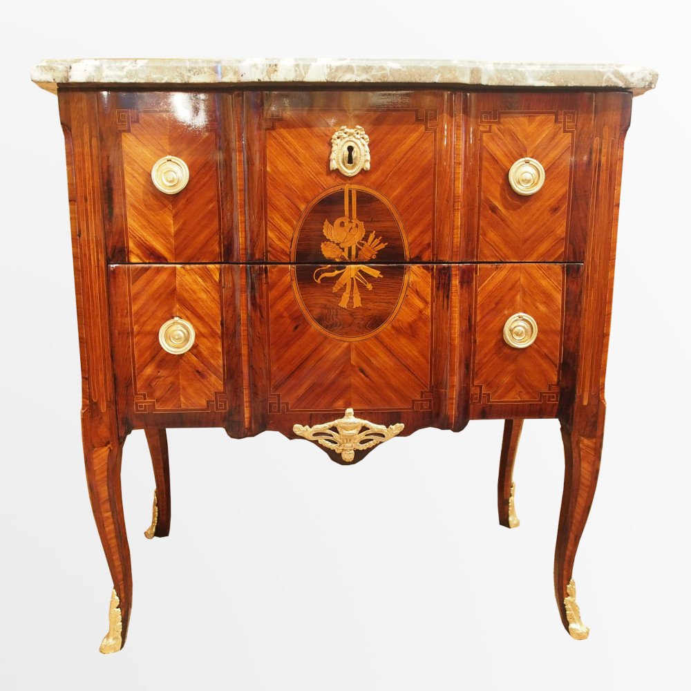 Proantic: Louis XV - Louis XVI Transition Commode