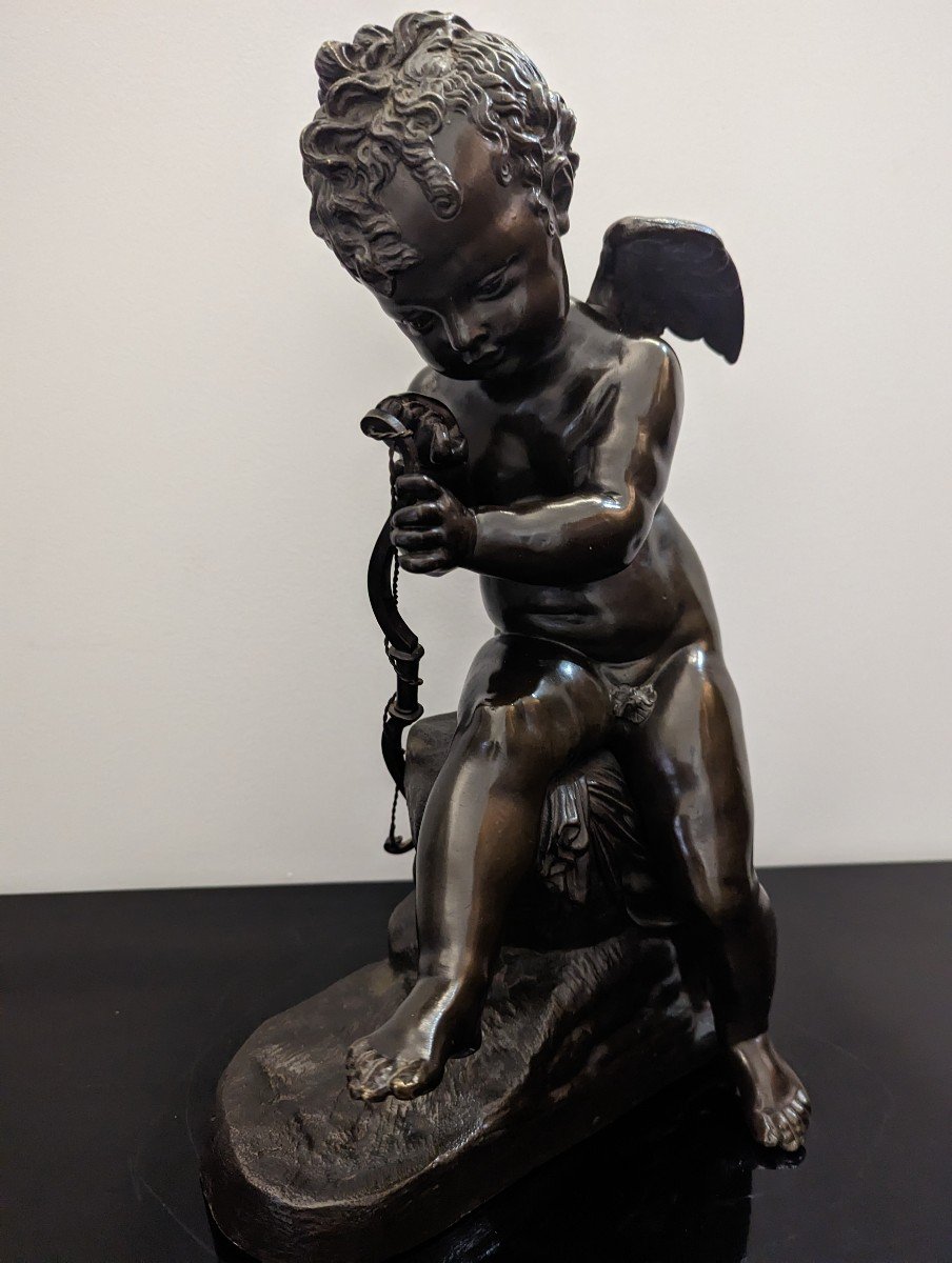 Proantic: Sculpture Bronze du XIX Cupidon d'après S. G. Sauvage