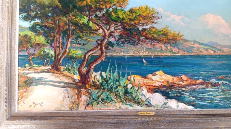 Proantic: Maurice Barle (1903-1961) Golfe De Saint-tropez Mer Méditer