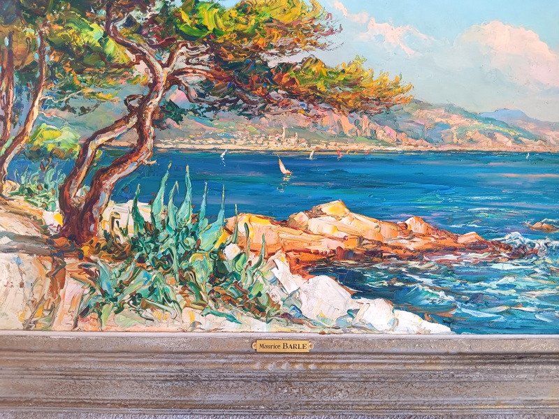 Proantic: Maurice Barle (1903-1961) Golfe De Saint-tropez Mer Médite