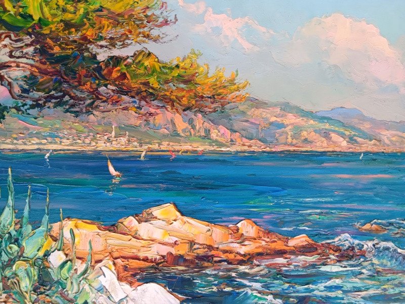 Proantic: Maurice Barle (1903-1961) Golfe De Saint-tropez Mer Médite