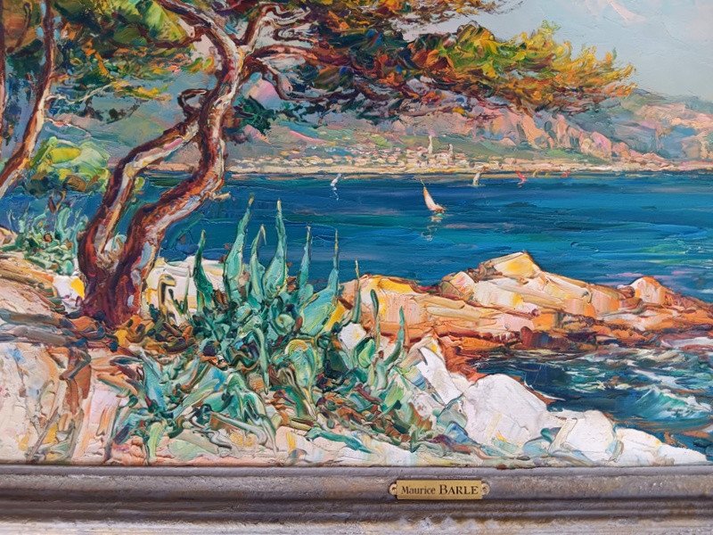 Proantic: Maurice Barle (1903-1961) Golfe De Saint-tropez Mer Médite