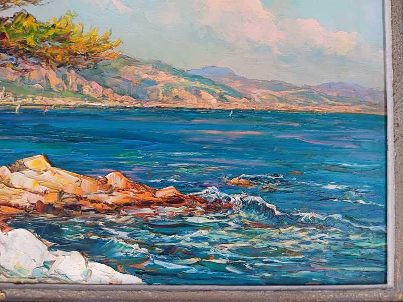 Proantic: Maurice Barle (1903-1961) Golfe De Saint-tropez Mer Méditer