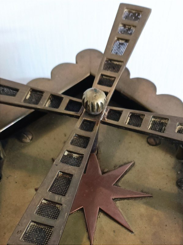 Proantic: Tire Read Mill Mechanism 14 -18 Ww1 Brass Copper Trench Art