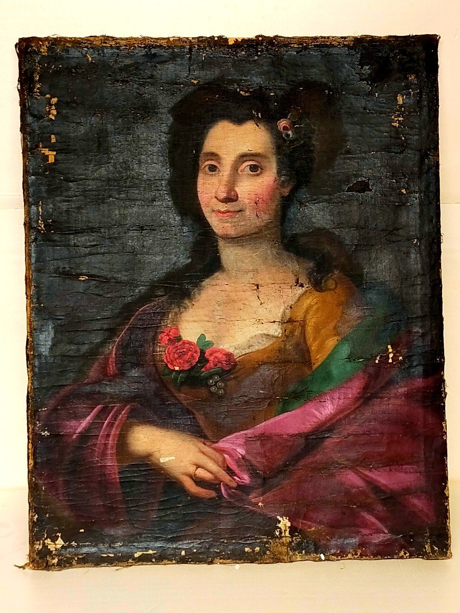 Proantic: Portrait Of A Woman From The 18th Century