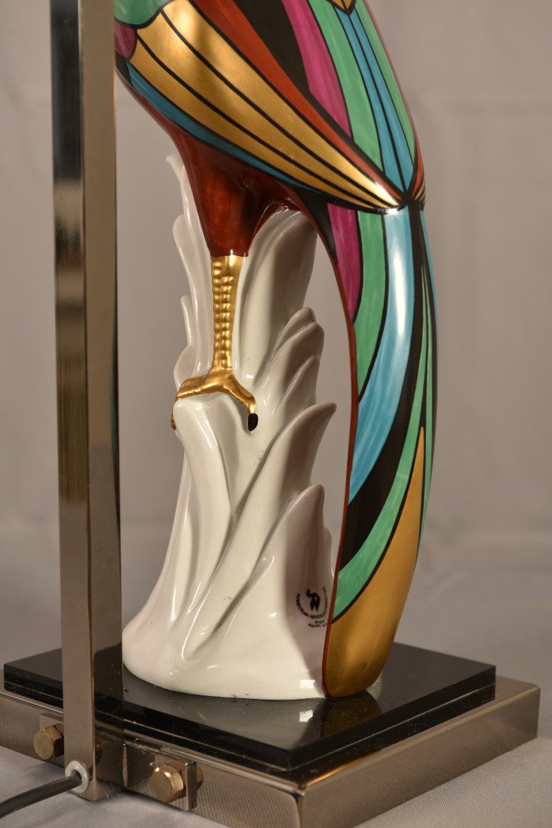 Proantic: Italian Porcelain Lamp. 70s Design