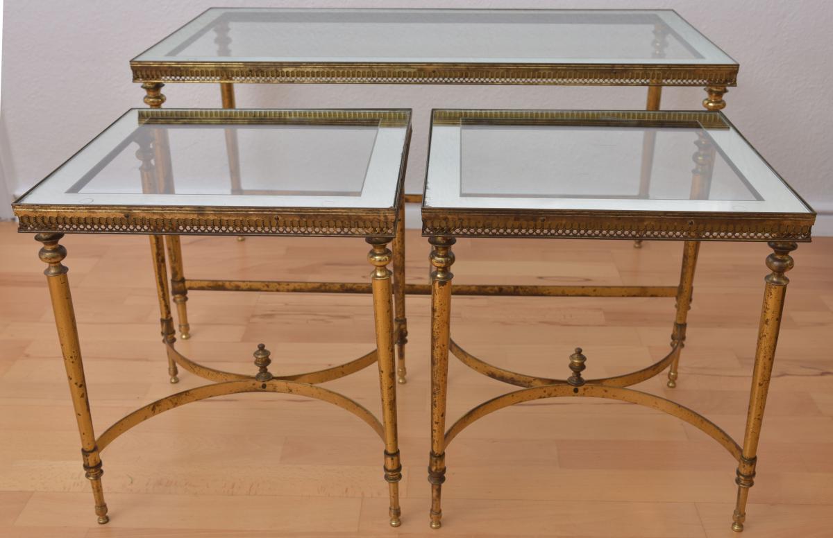 Proantic: Coffee Table And Sofa Ends Around 1960. House Rings.