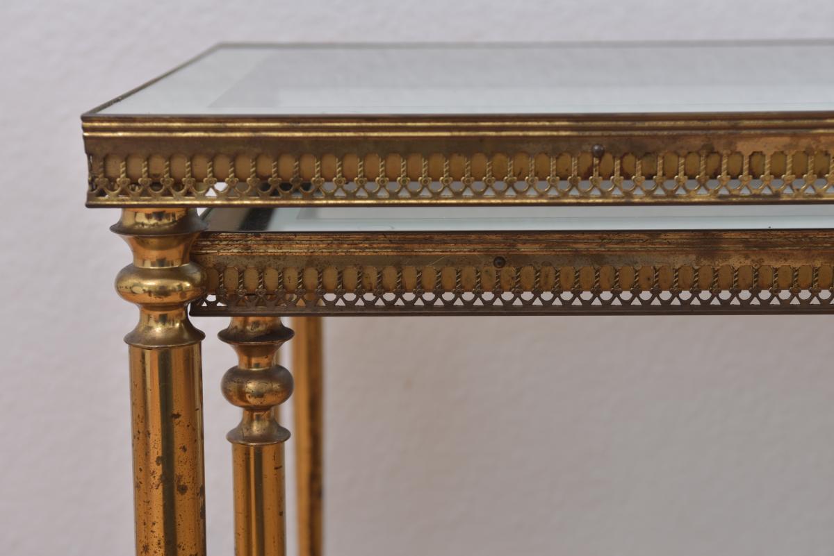 Proantic: Coffee Table And Sofa Ends Around 1960. House Rings.