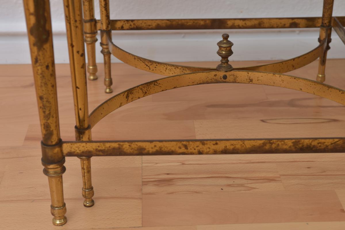 Proantic: Coffee Table And Sofa Ends Around 1960. House Rings.