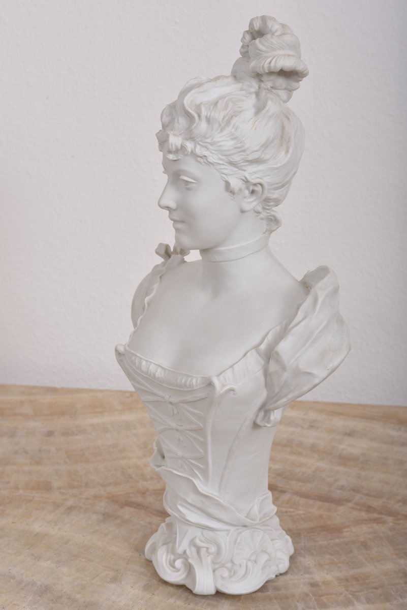 Proantic: Imposant Buste Signé G.levy 1820-1889.