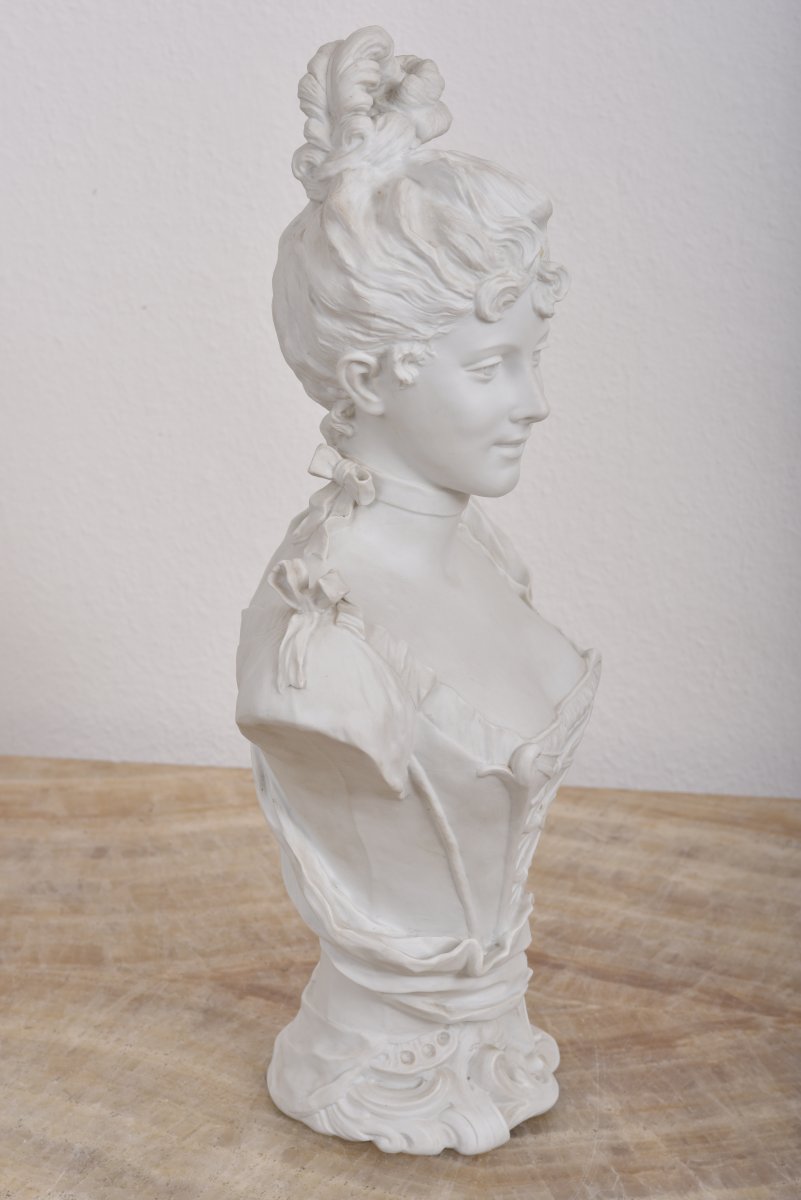 Proantic: Imposant Buste Signé G.levy 1820-1889.