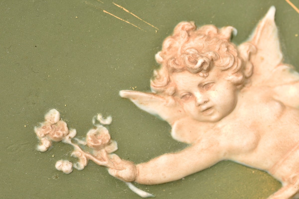 Proantic: Biscuit Bas Relief. Art Nouveau.