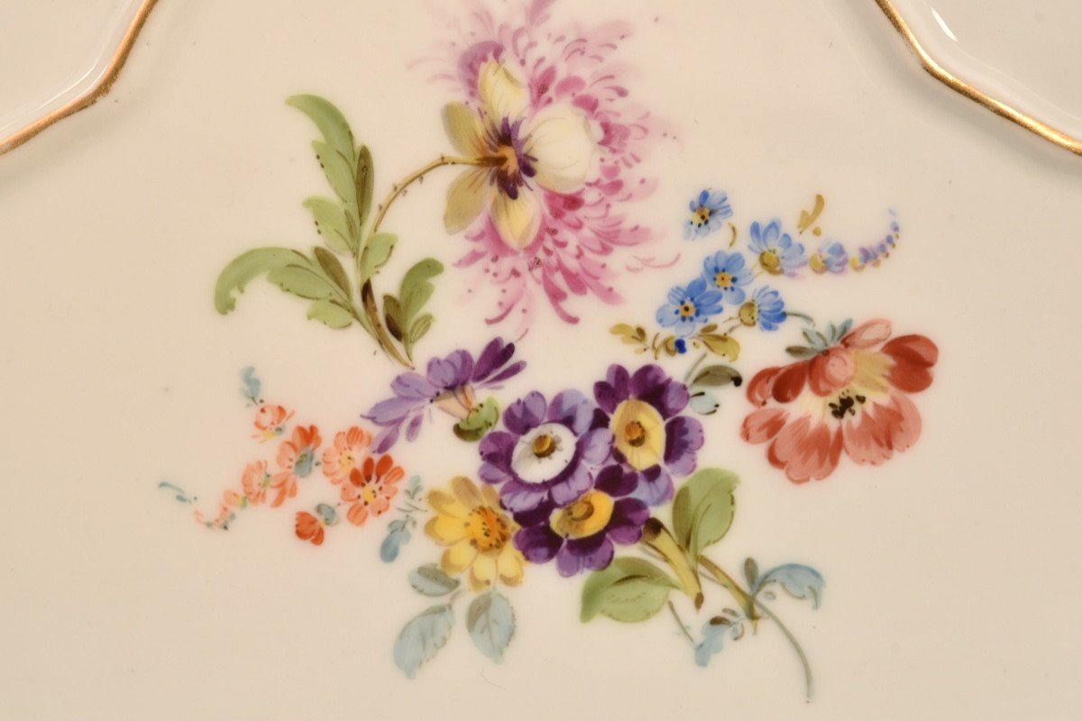 Proantic: Meissen. Inkwell Pen Holder. German Porcelain 1900