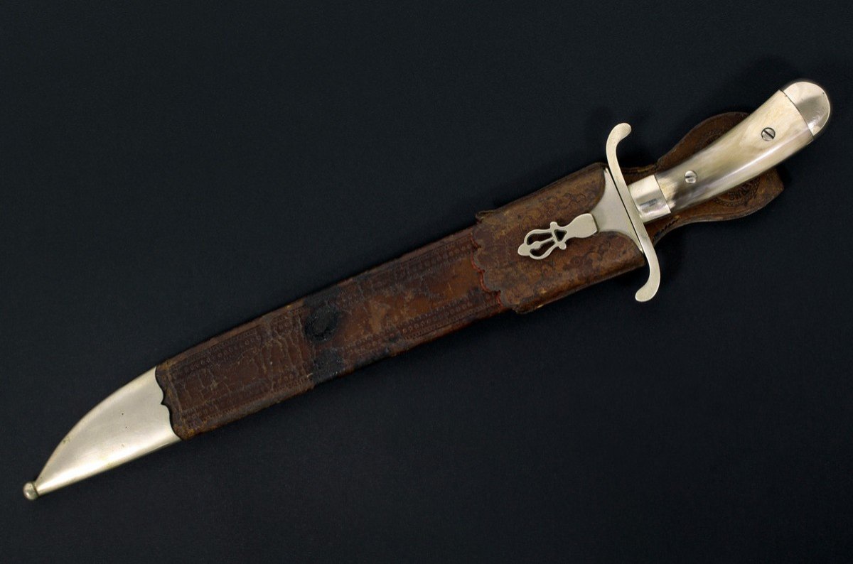 Proantic: Large German-made Hunting Knife, Last Third Of The 19th Cent