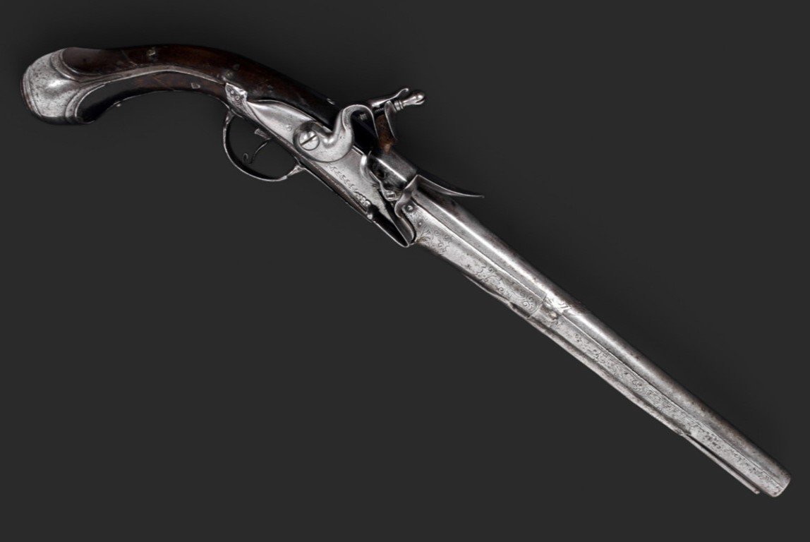 Proantic: Ottoman Flintlock Pistol. Circa 1800-1820.