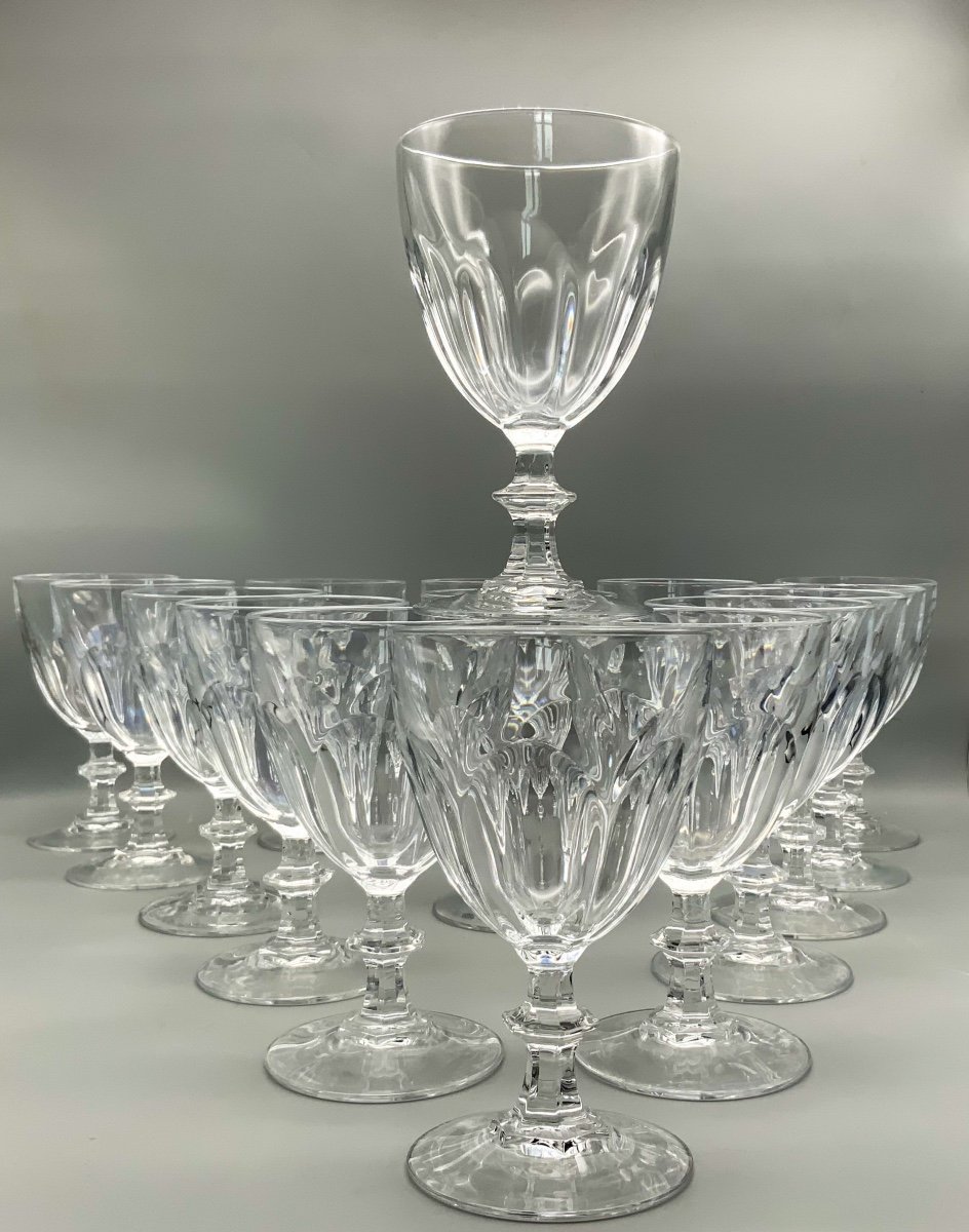 Proantic: 16 Crystal Water Glasses