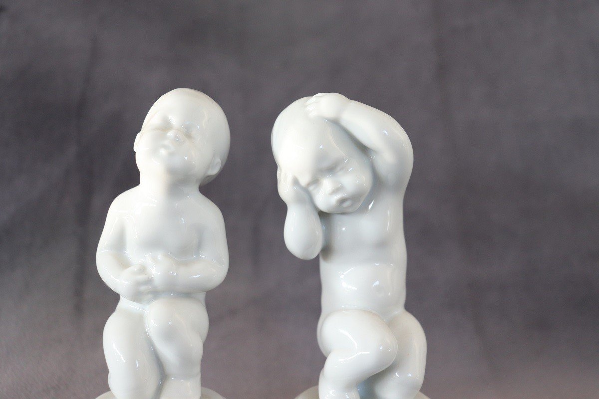 Proantic: Figurines En Porcelaine Par Bing & Grondahl, Set De 2