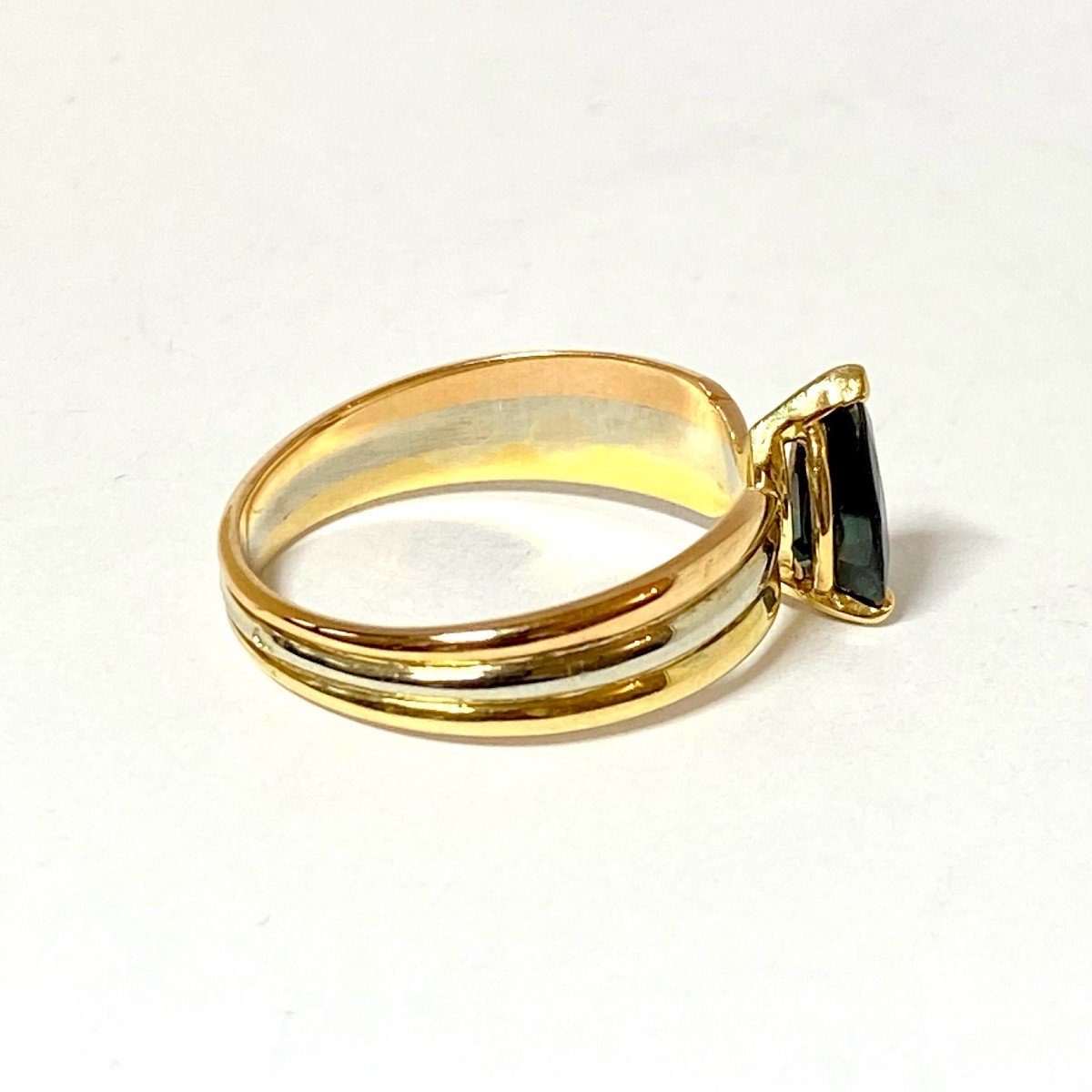 Proantic: Tricolor Gold Ring (yellow Pink White)