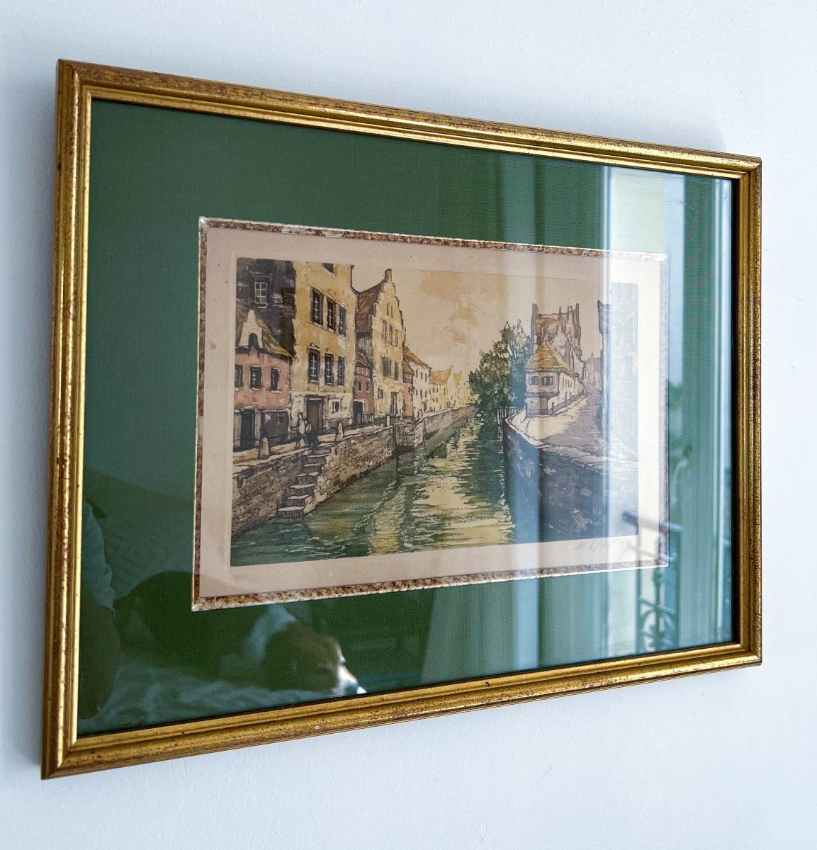 Proantic: Pretty Lithograph Early 20th Century