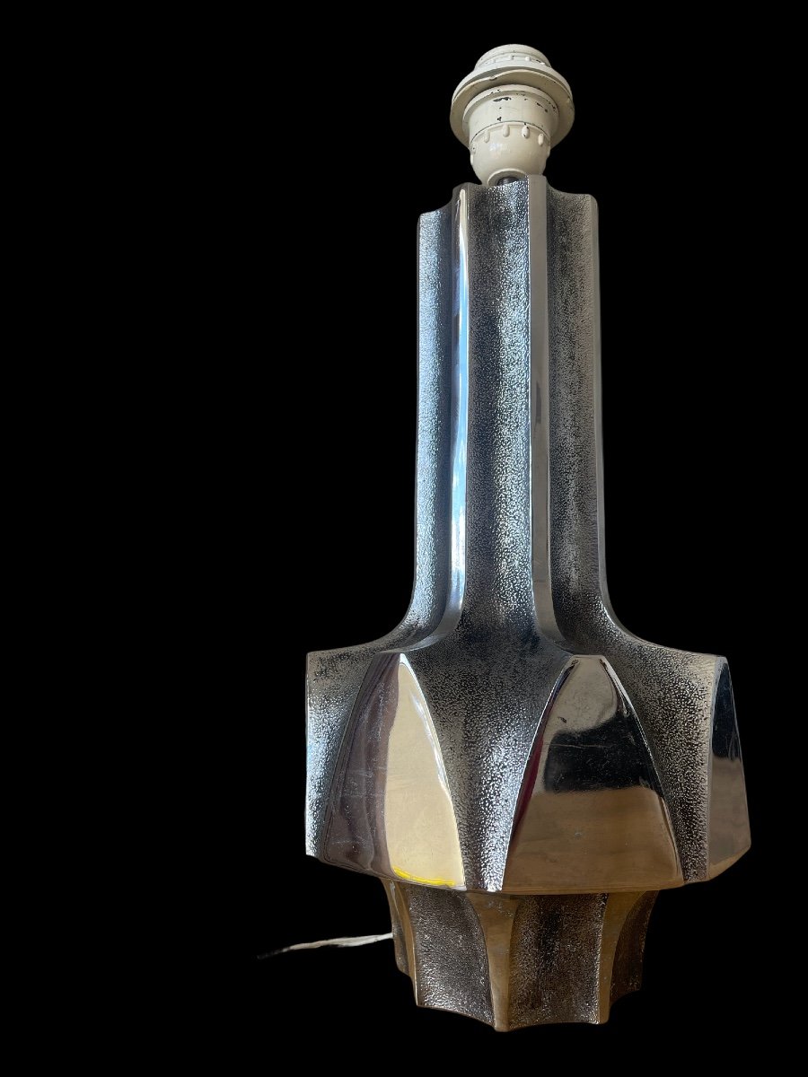 Proantic: Vintage Britalist Chrome Lamp Base 1970 Design