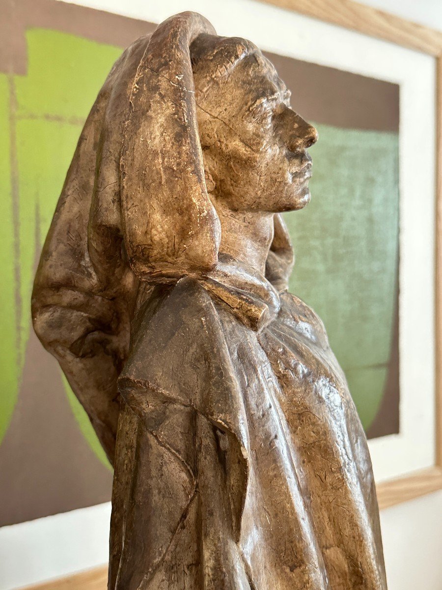 Proantic: Fra Angelico - After Jean Boucher - Patinated Plaster