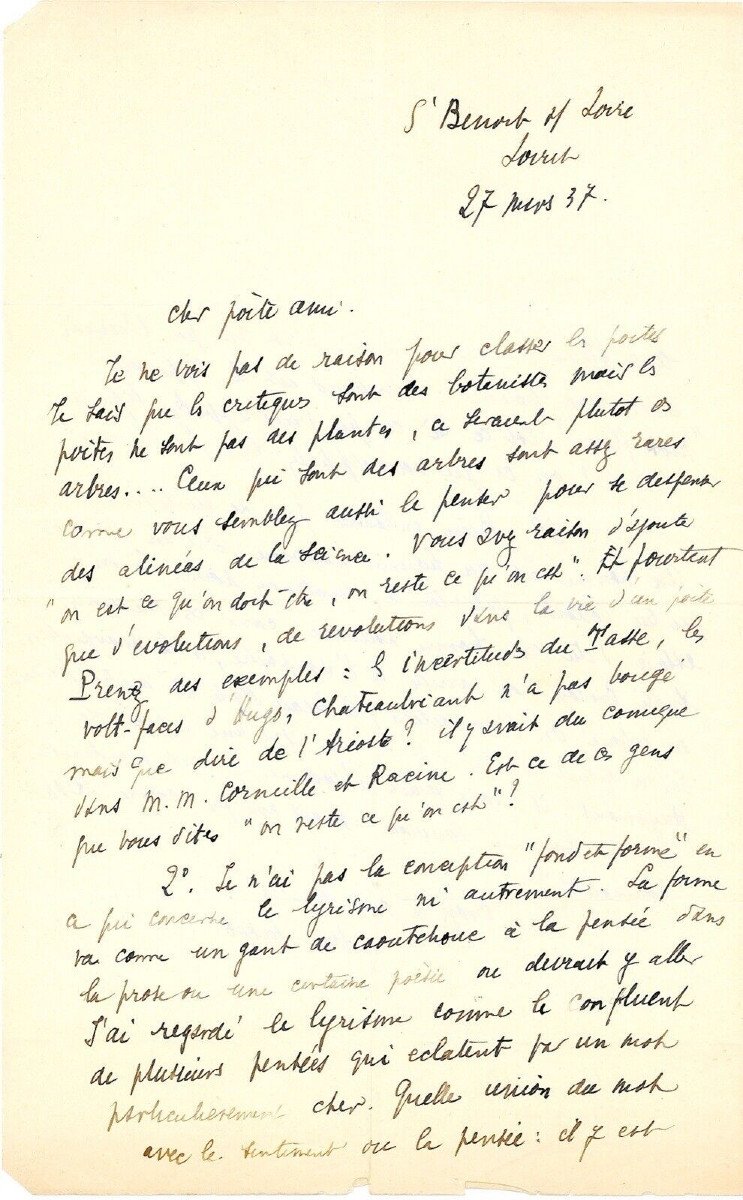 Proantic: Max Jacob, Beautiful Correspondence Of 6 Autograph Letters S