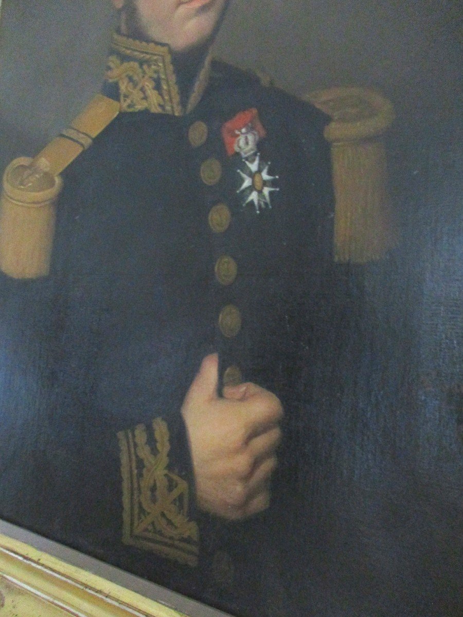 Proantic: Portrait Of Young Military Man, Corvette Captain, (officer)