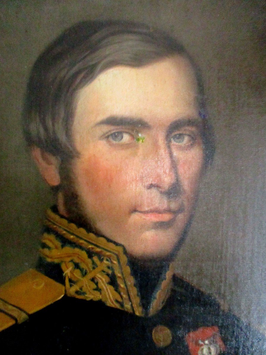 Proantic: Portrait Of Young Military Man, Corvette Captain, (officer)